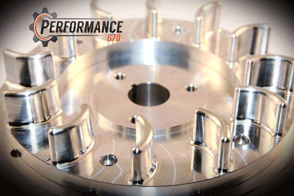 NON Adjustable Billet flywheel with fan (pt num 6026)